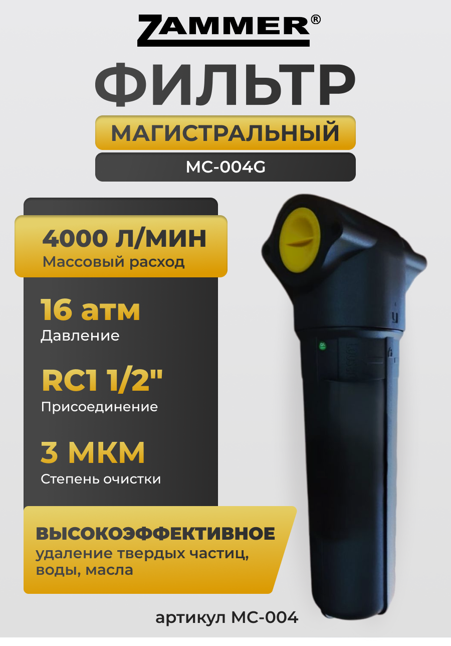 Фильтр Zammer MC-004G-3 мкр