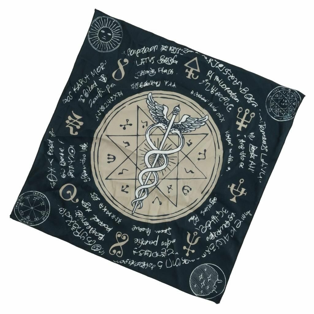 Скатерть для карт Таро, алтарные ткани, жезлы, руны, астрологические гадания, гобелены, настенный декор, - Размер 50х50см
