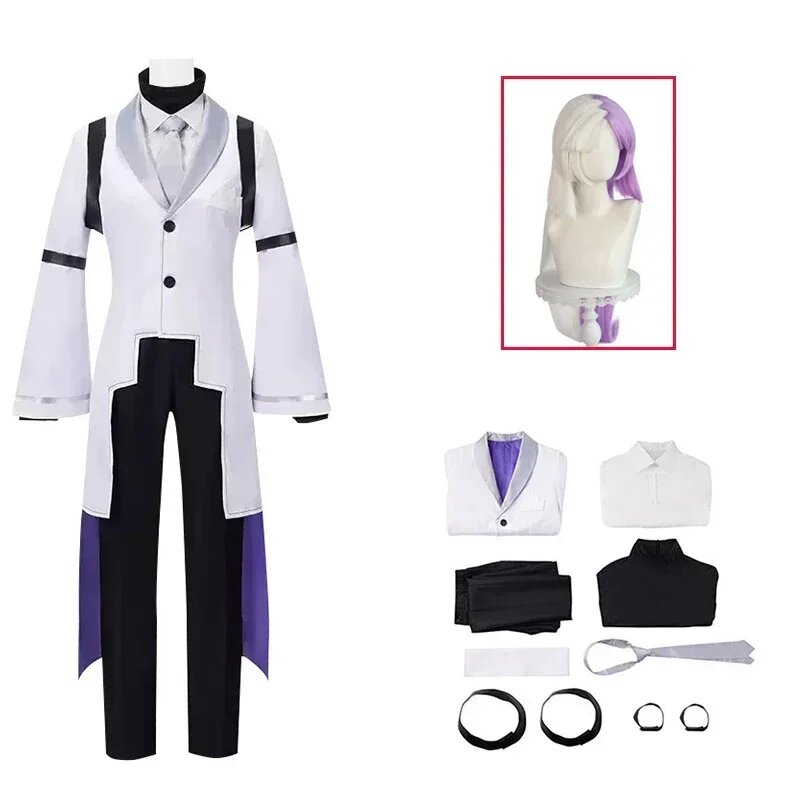 Костюм Sigma из аниме "Бродячие псы", 4-й Тренч, полиэстер, унисекс XL, men suit wig