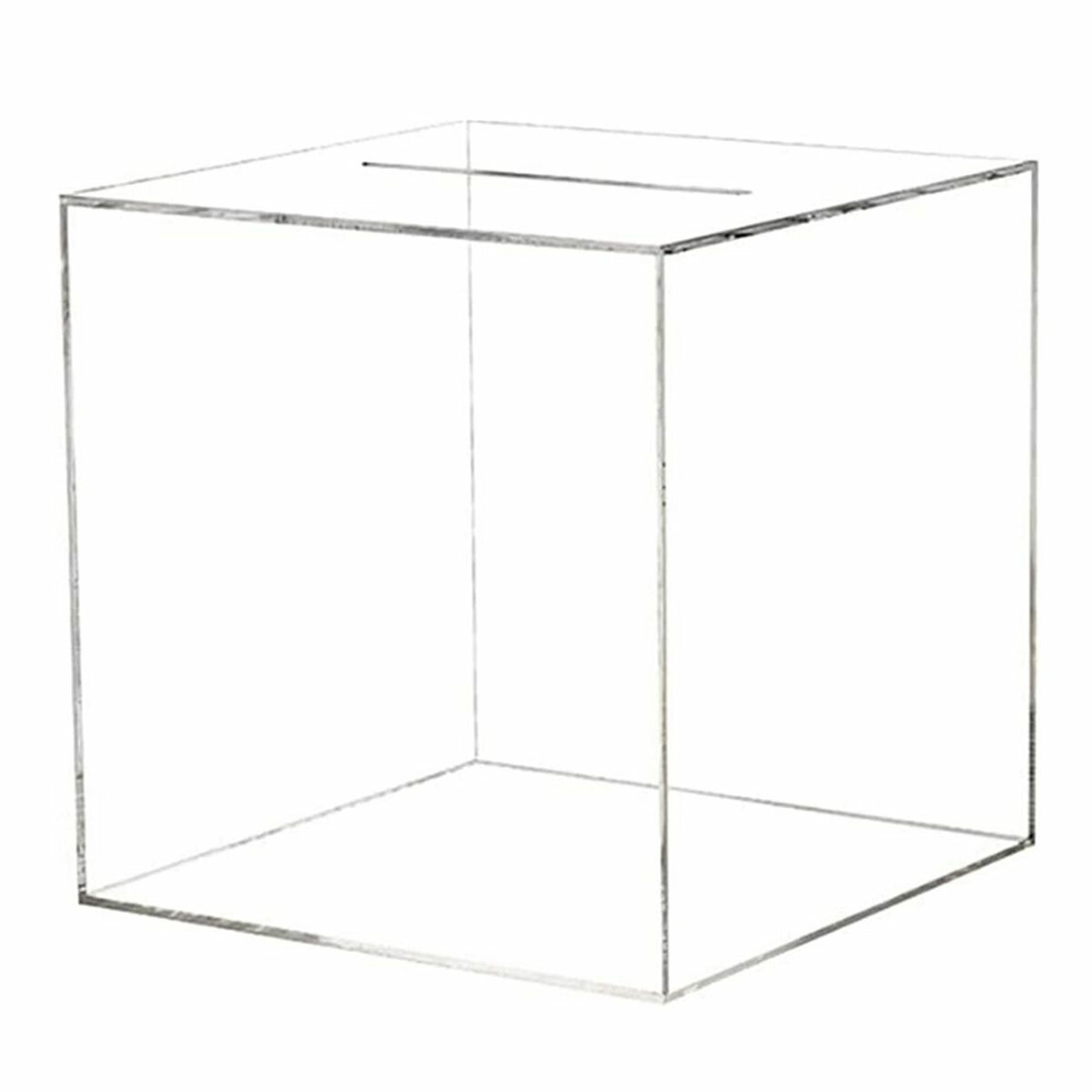 Прозрачная акриловая копилка, неоткрываемая