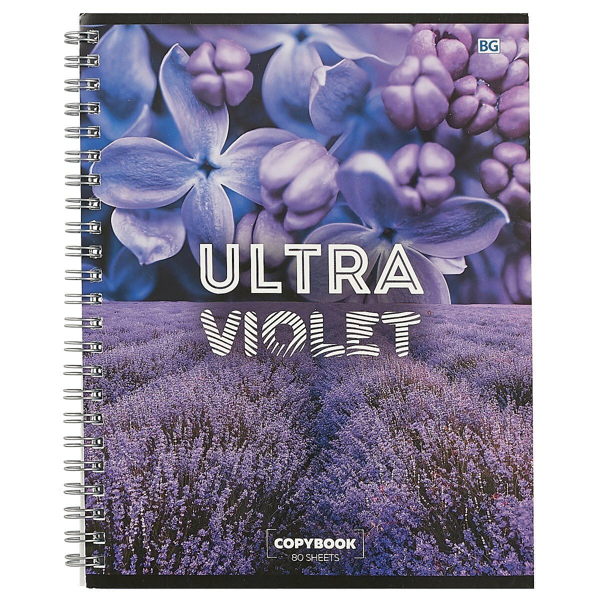 Тетрадь общая «Ultra violet», 80 листов в клетку, А5, в ассортименте - BG