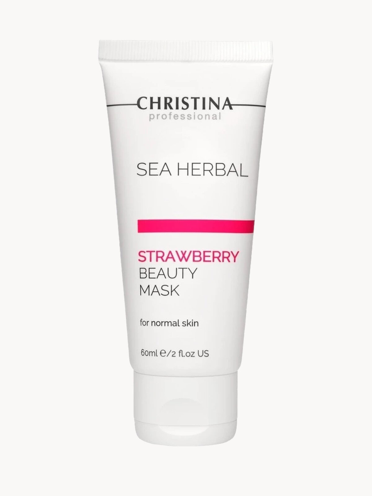 Christina Маска красоты для нормальной кожи лица Клубника Sea Herbal Beauty Mask Strawberry for normal skin 60 мл.