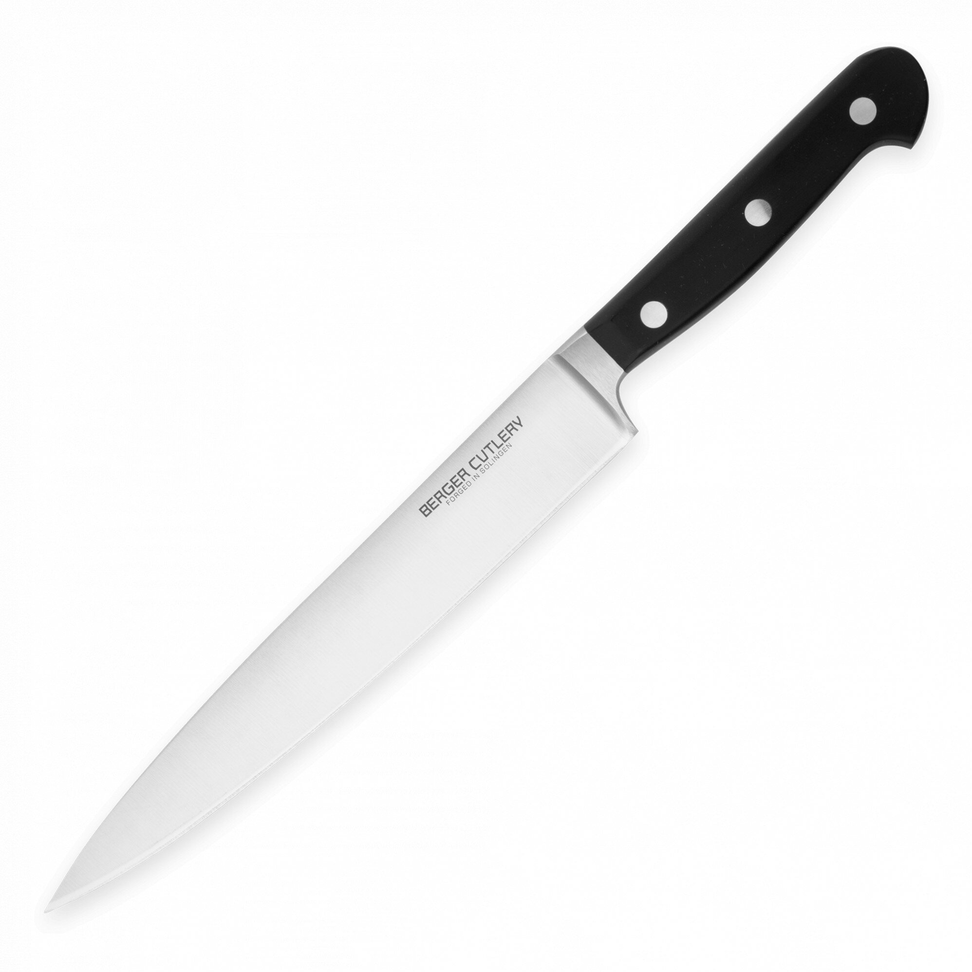 Нож для нарезки BERGER CUTLERY "Classic Pro" BC221221, сталь, длина лезвия 21см, черные