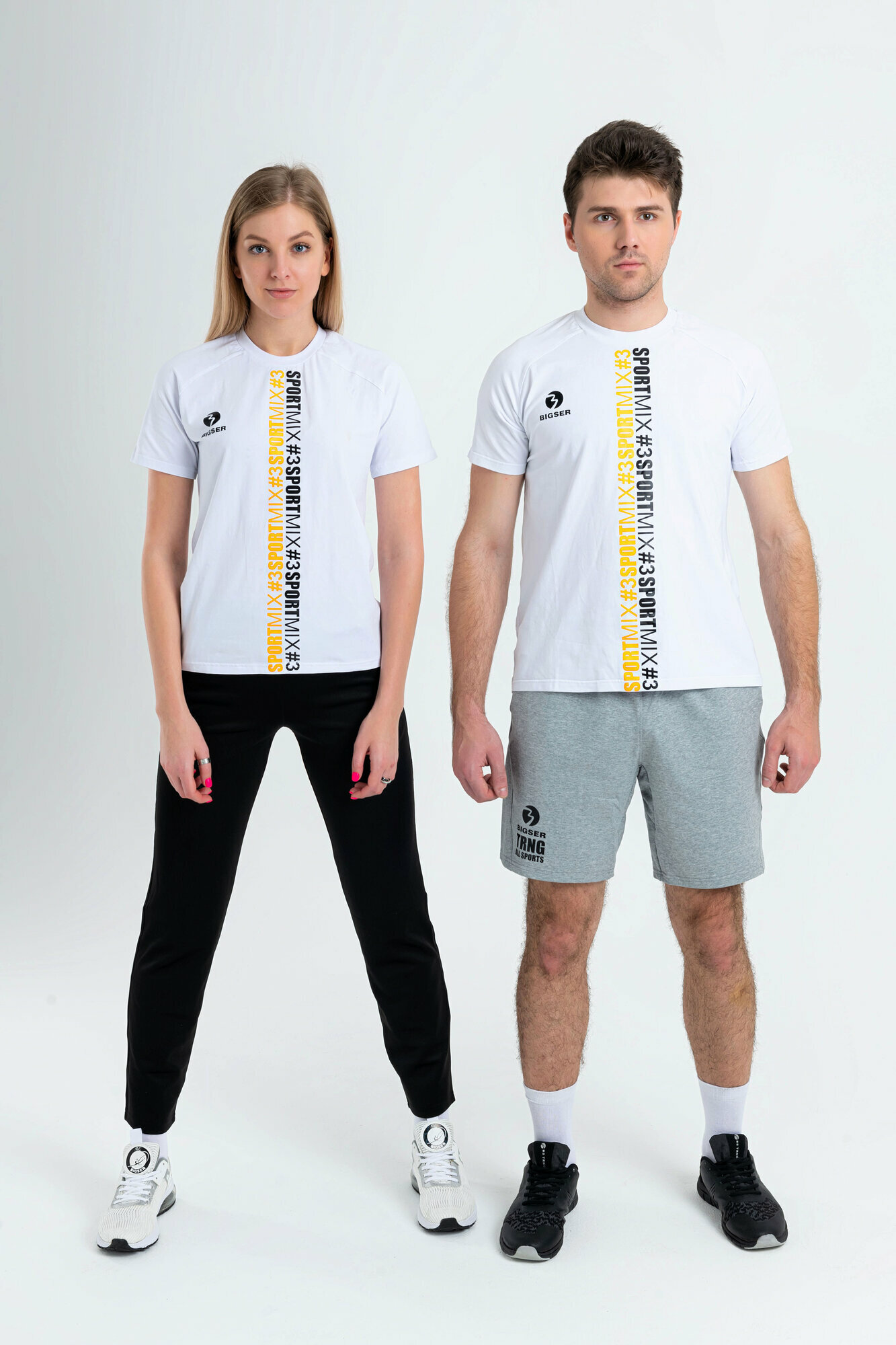 Футболка спортивная SPORT MIX #3, Хлопок 95%, Лайкра 5%