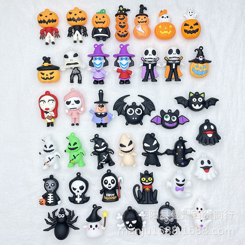 Новый Рождественский брелок-подвеска в виде куклы «Ночи ужасов», брелок-автомобиль в виде черепа на Хэллоуин, рождественский кулон