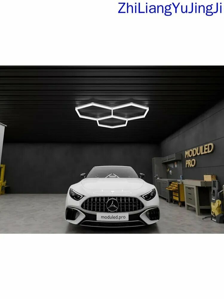 Светодиодное освещение для гаража/автосервиса LED Workshop, панель соты 6400К/120W размер 1640x1632mm
