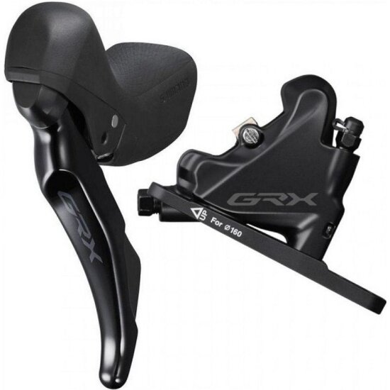 Шифтер с гидравлическим тормозом Shimano GRX, ST-RX400/BR-RX400, правый, на 10 скоростей под дисковый тормоз, c кулером, для крепления 25мм, IRX400DRR