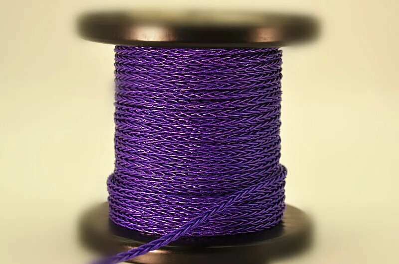 8-жильный плетеный квадратный посеребренный медный провод для наушников, мягкий 1 meters