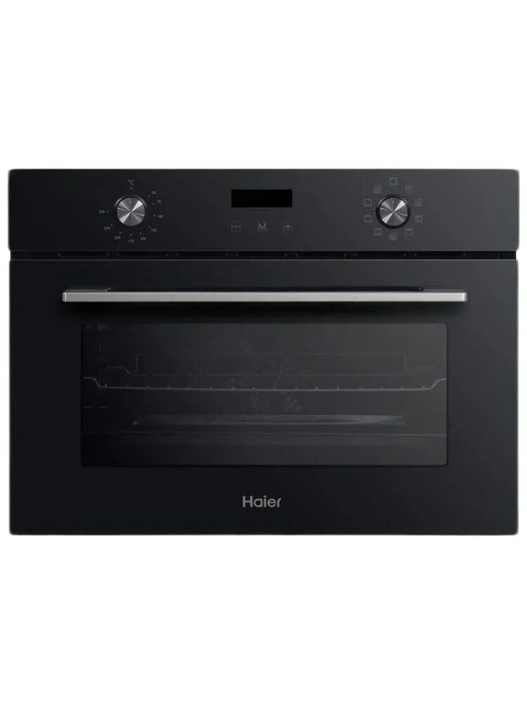 Духовой шкаф HAIER HOY-P09NCGB, электрический, объем духовки 45 л, черный