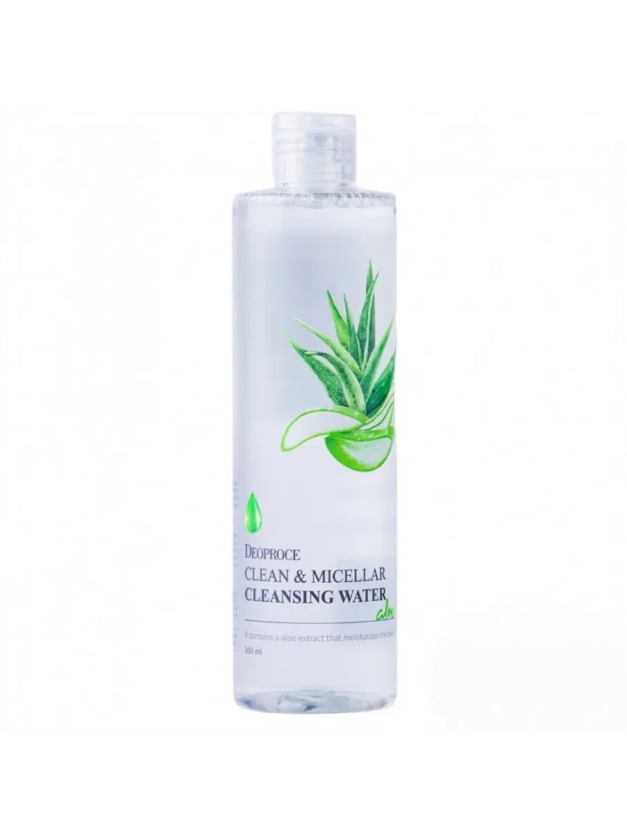 Мицеллярная вода Deoproce Clean & Miccelar Cleansing Water Aloe, с экстрактом алоэ, 300 мл