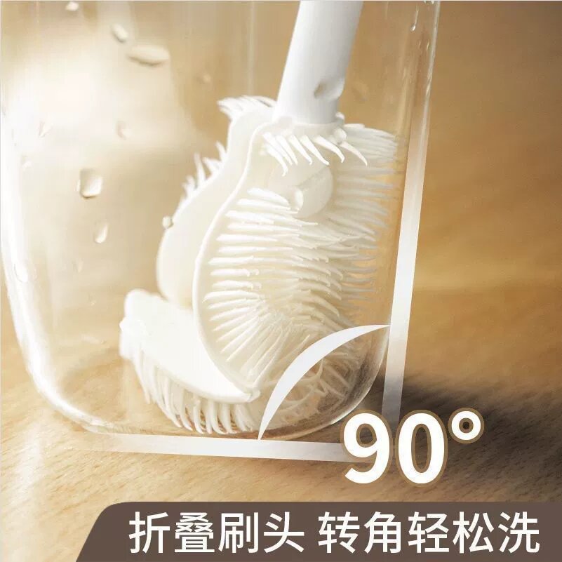 Щетка для мытья посуды с длинной ручкой, силиконовая щетка для молочных бутылочек, щетка для чашек, насадка для щетки,