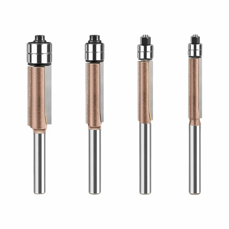 Набор из 4 частей, обрезной нож с двойной опорой головки, профилирующая деревообрабатывающая фрезерная головка-6 хвостовиков