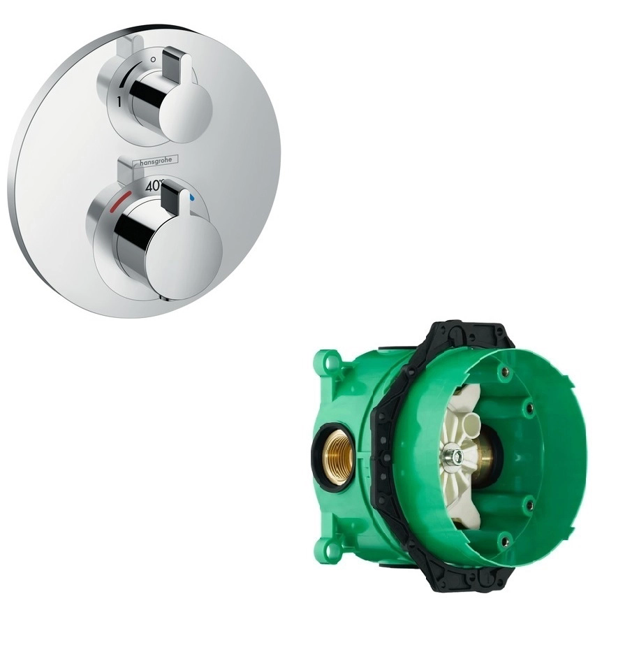 Термостат со скрытой частью Hansgrohe Ecostat S 15757000S