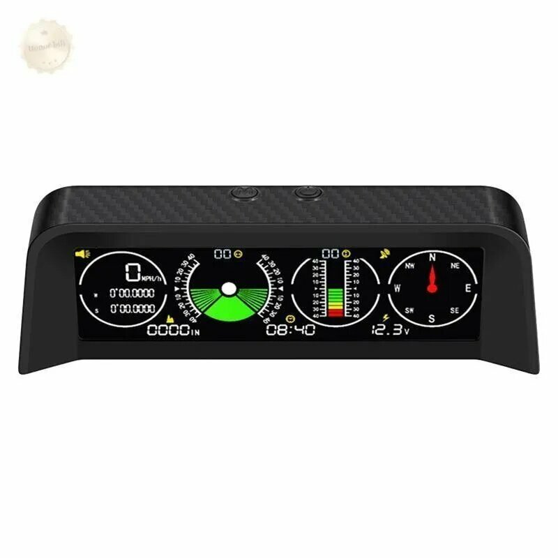 Автомобильный проекционный дисплей X90 премиум с GPS спидометром цифровым компасом высотомером и наклономером уровня