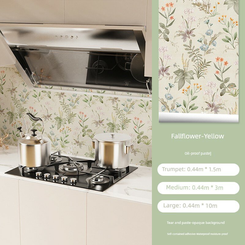 Кухонные маслостойкие наклейки для украшения стен, плиты, моющиеся, устойчивые к высоким температурам, утолщенные