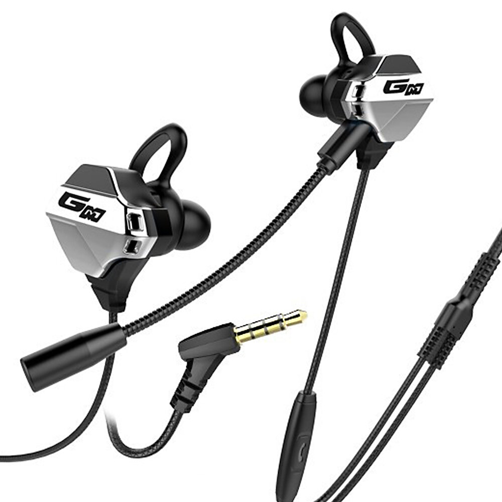 Гарнитура для гейминга G10-A с микрофоном, регулятором громкости, стерео, шумоподавлением, 3.5mm, черный, для телефона, Xbox, PS4, ПК, FPS, CSGO, определение направления, вес 21г, длина кабеля 2м, длина микрофона 110мм, частотный диапазон 20-20КГц, в