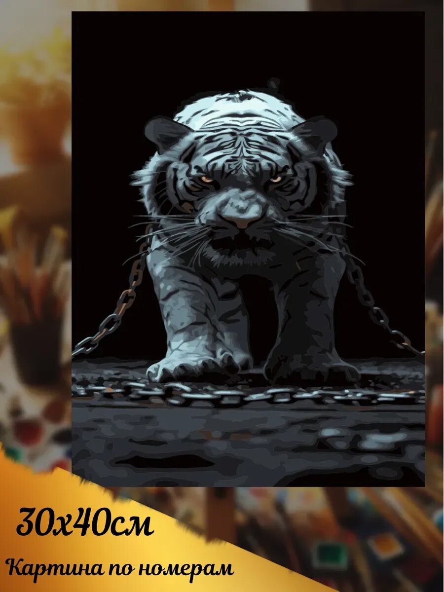 Картина по номерам тигр