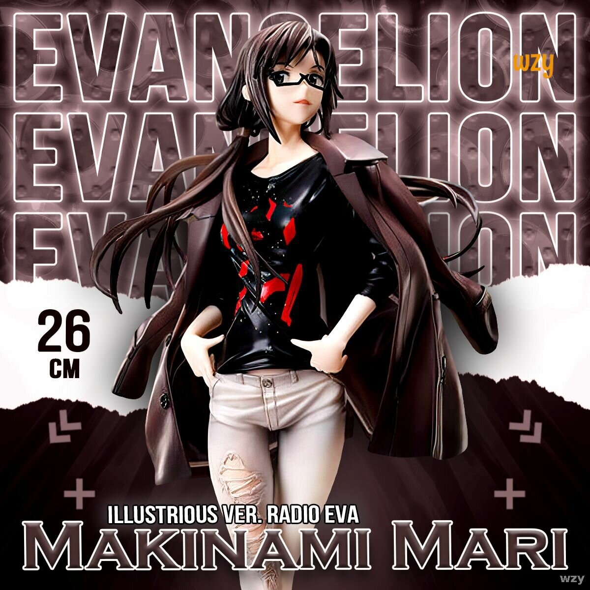 Эксклюзивная модель Makinami Mari Illustrious 26 см в оригинальной палитре