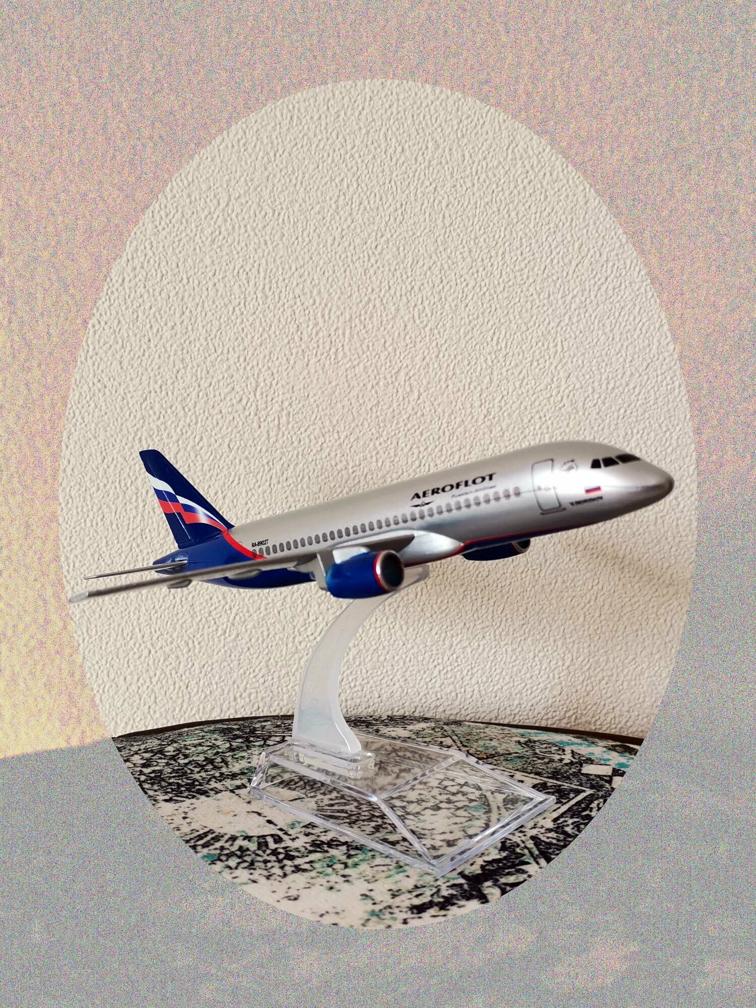 Модель самолета металлическая авиакомпания Аэрофлот Aeroflot