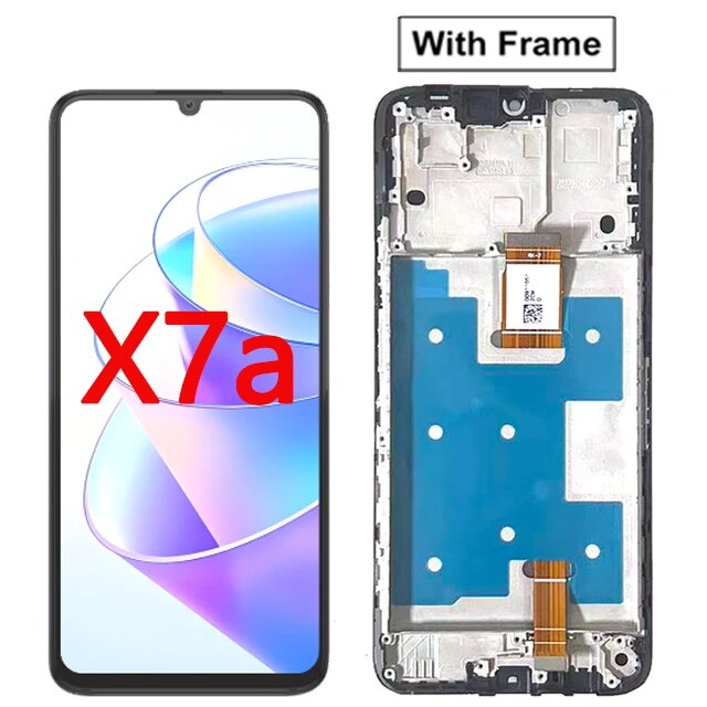 Новый дисплей для Honor X7b 4G/5G, ЖК-дисплей, преобразователь сенсорного экрана в X7a With Frame