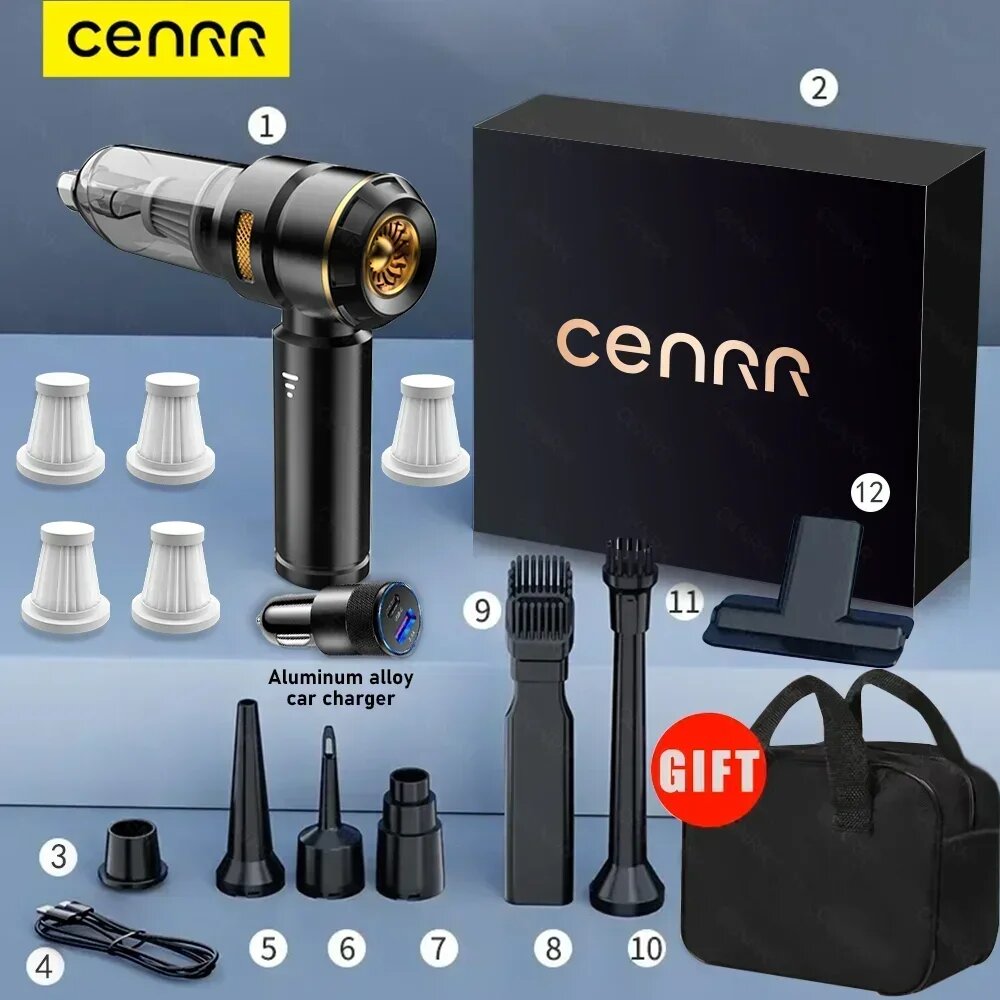 Автомобильный пылесос CENRR Ultra Black 5hepa S