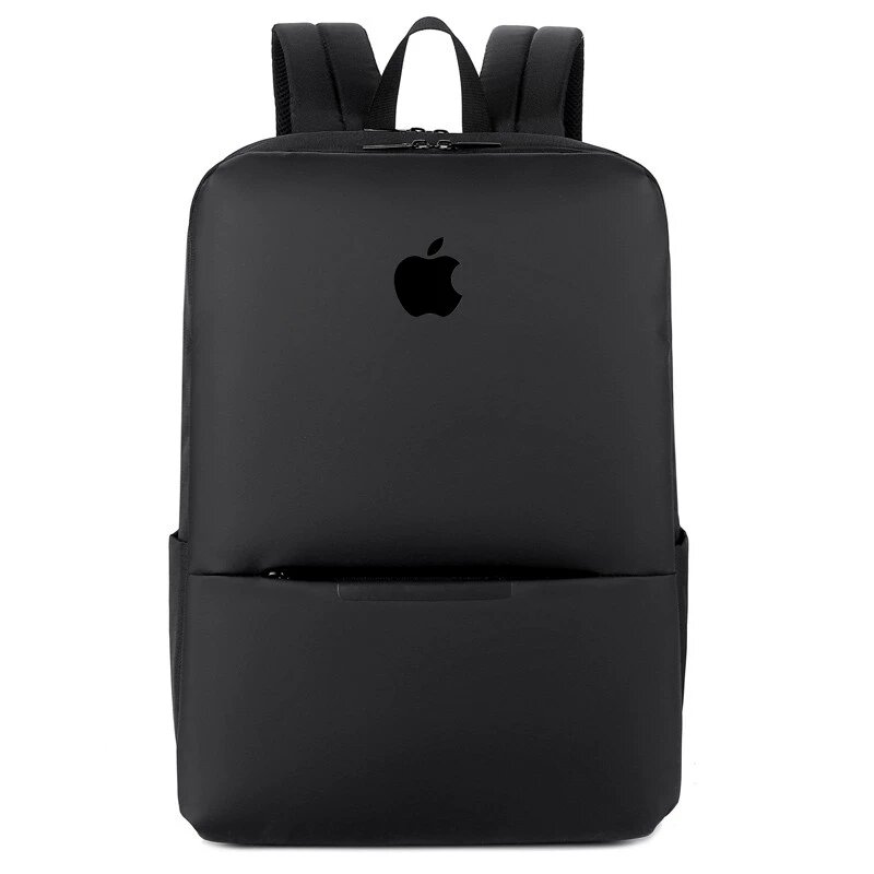 Рюкзак для Apple MacBook Air 13.3/13.6/15.4 и Pro 14.2/16.2 дюйма, водонепроницаемый, черный с черным логотипом