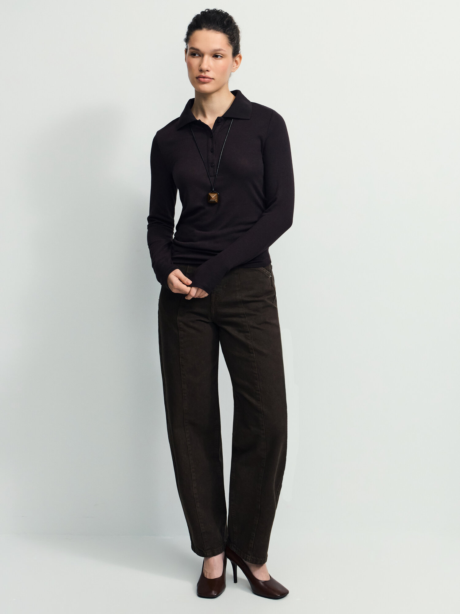 Джинсы barrel leg 