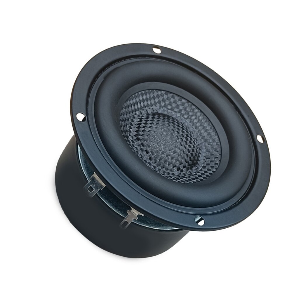 Круглый 3-дюймовый сабвуфер, сабвуфер, динамик HiFi, оплетка из стекловолокна-8 Ом