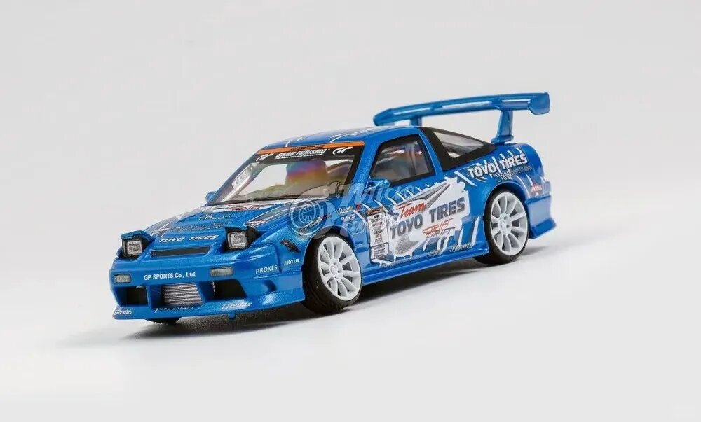 Машинка Micro Turbo 1:64 Nissan 180SX TOYO TIRES Drift Blue