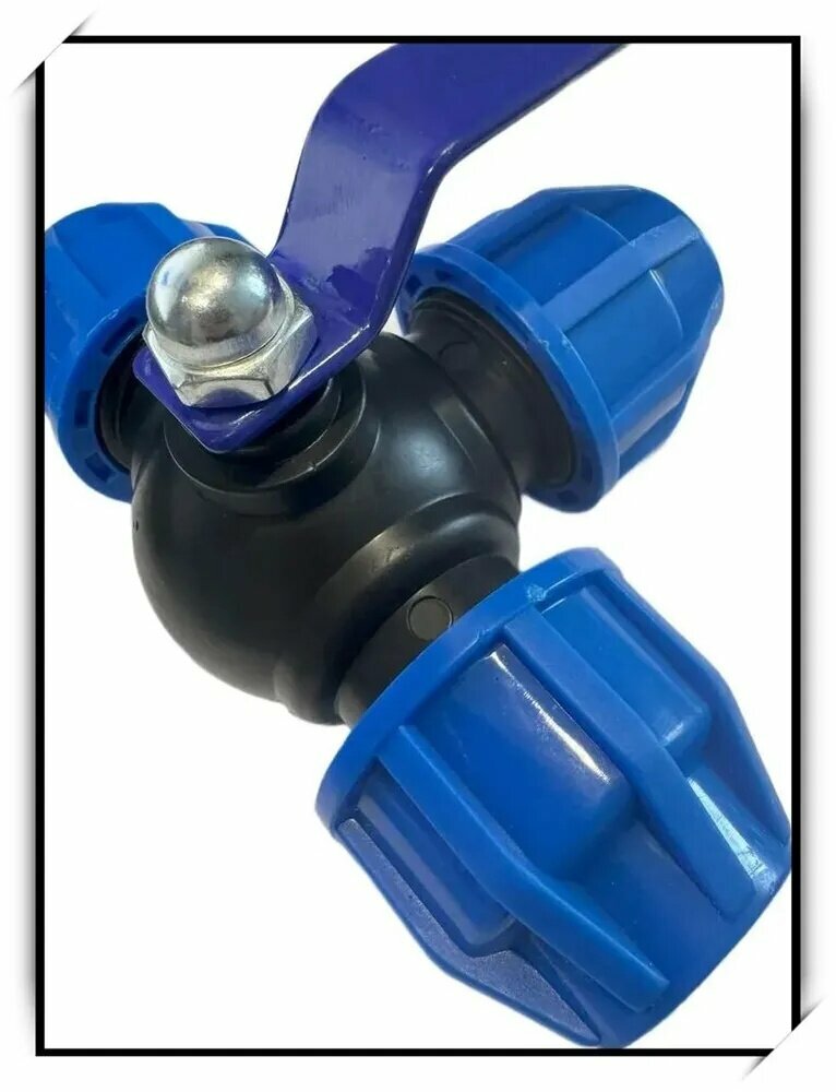 Трехходовой шаровой кран с металлической ручкой, используемый для водопроводных труб, внутренний диаметр 25 мм