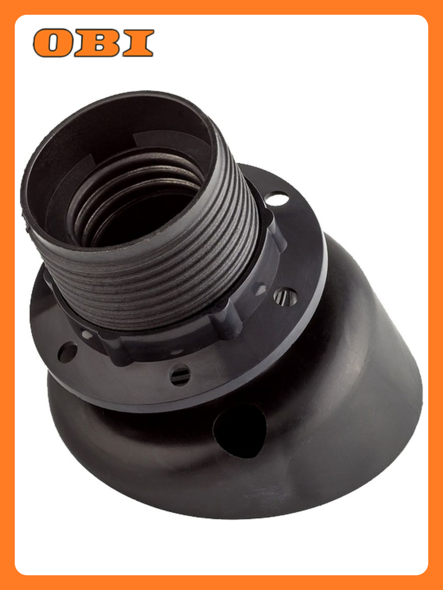 Патрон накладной REV 24538 4 E27 поливинилхлорид черный