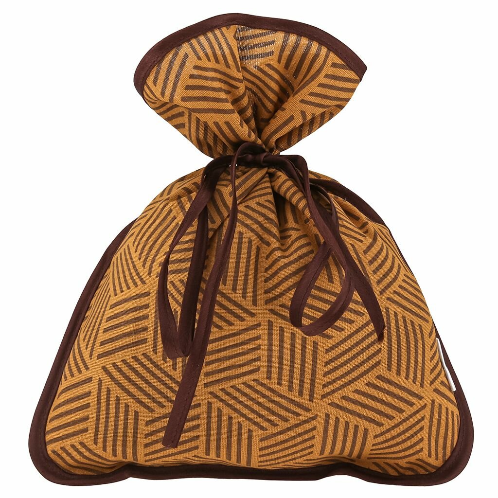 Эко-мешочек Домашняя Мода Тропики , из хлопка, с завязками, 25х30 см (М1-2/3-о)