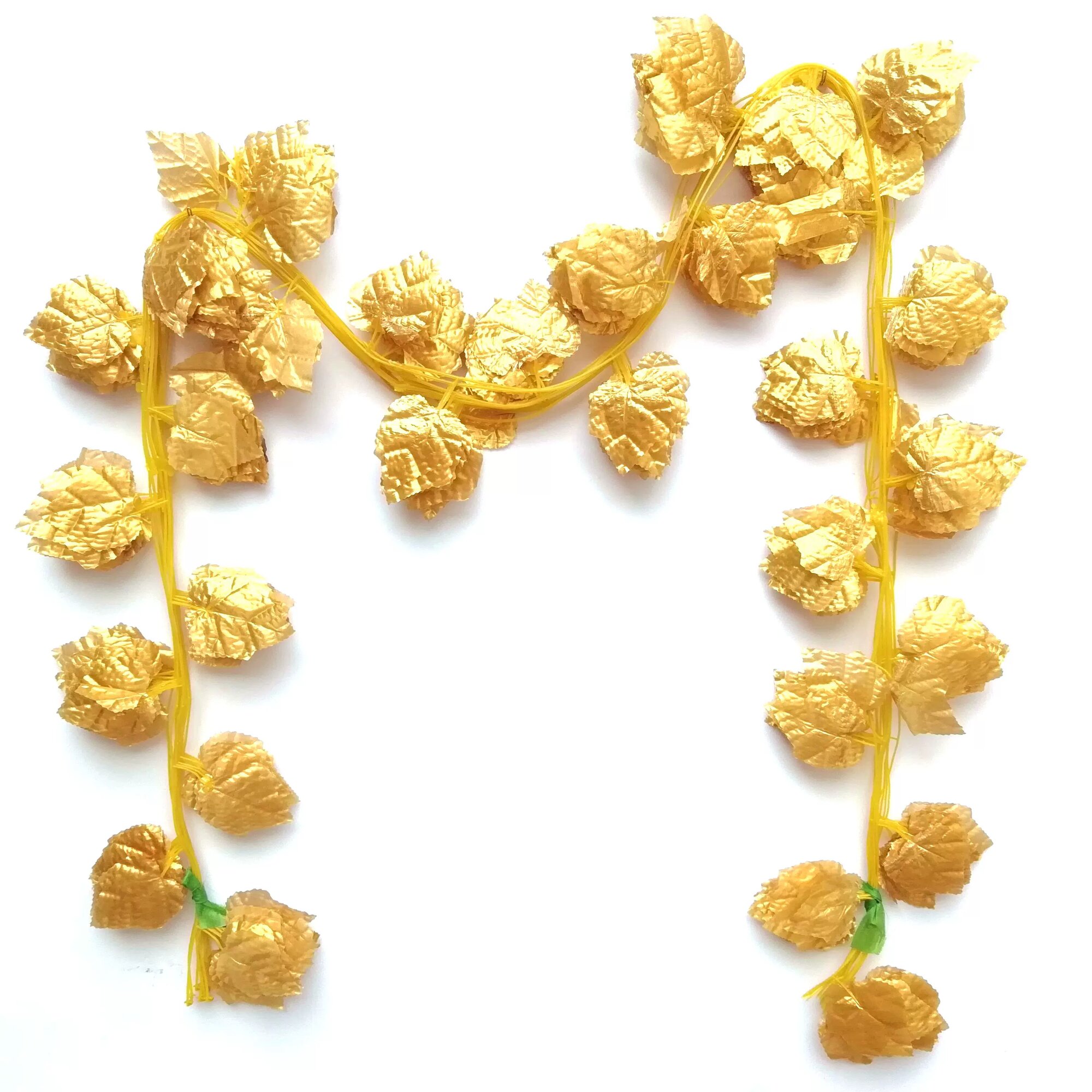 Золотые листья, искусственные листья, имитация листьев винограда, лозы, золотые листья, декор для труб, пластиковые