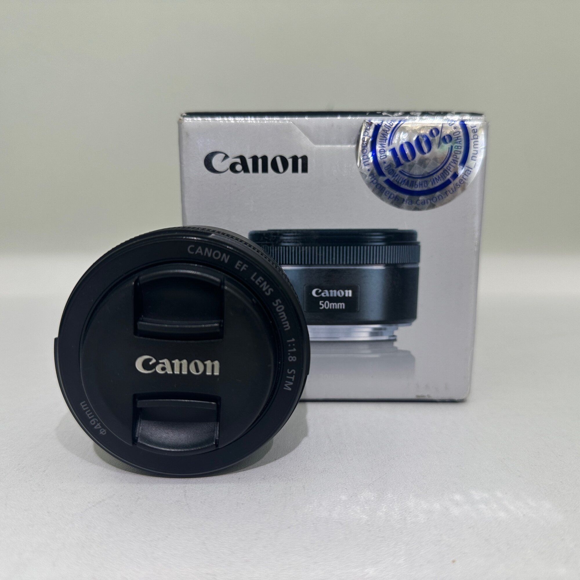 Объектив Canon EF 50mm STM, f/1.8, для зеркальных камер Canon