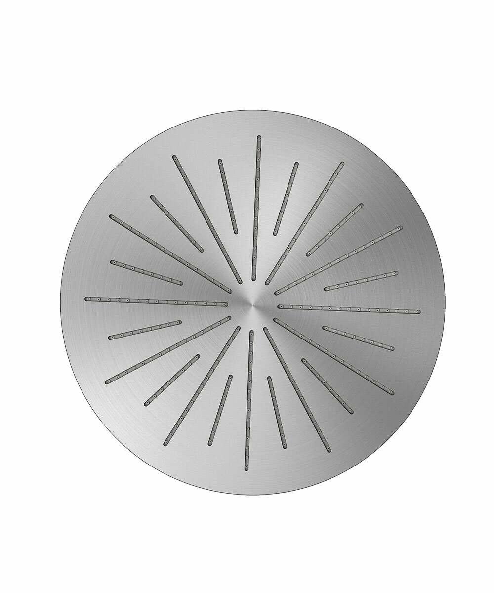 Тропическая лейка для душа от бренда Ganzer круглая 32см GZ18430-G сатин