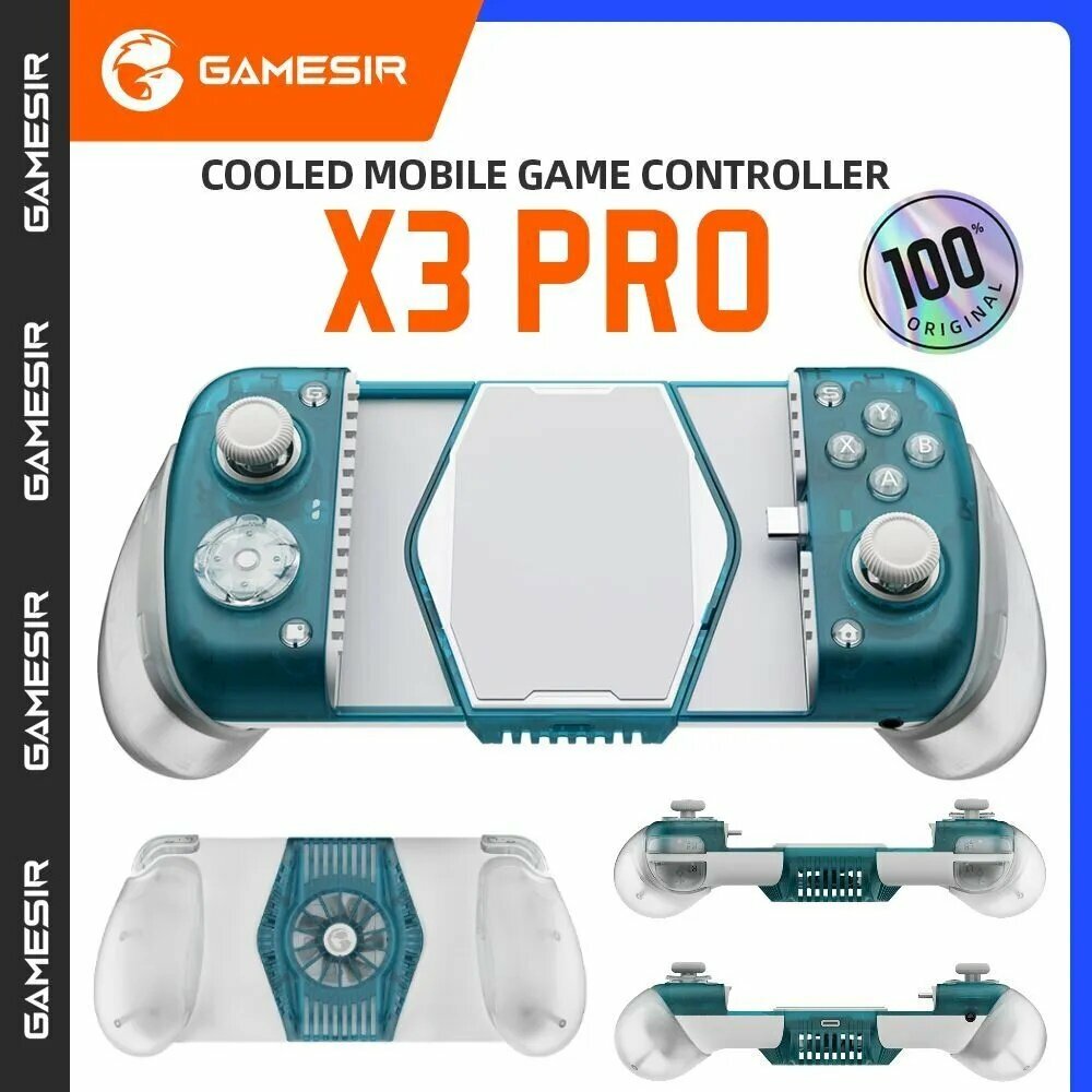 Gamesir X3 Pro Мобильный игровой контроллер Телефон Android Геймпад iPhone 15 Смартфон типа C Эффект Холла Джойстики Модуль охлаждения