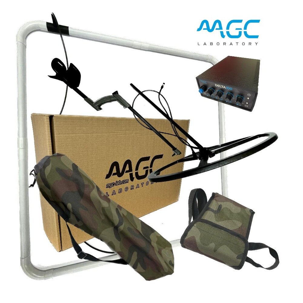 Импульсный металлоискатель глубинный Magic Lab Delta 100 (катушка 60х40 см, рамка 200)