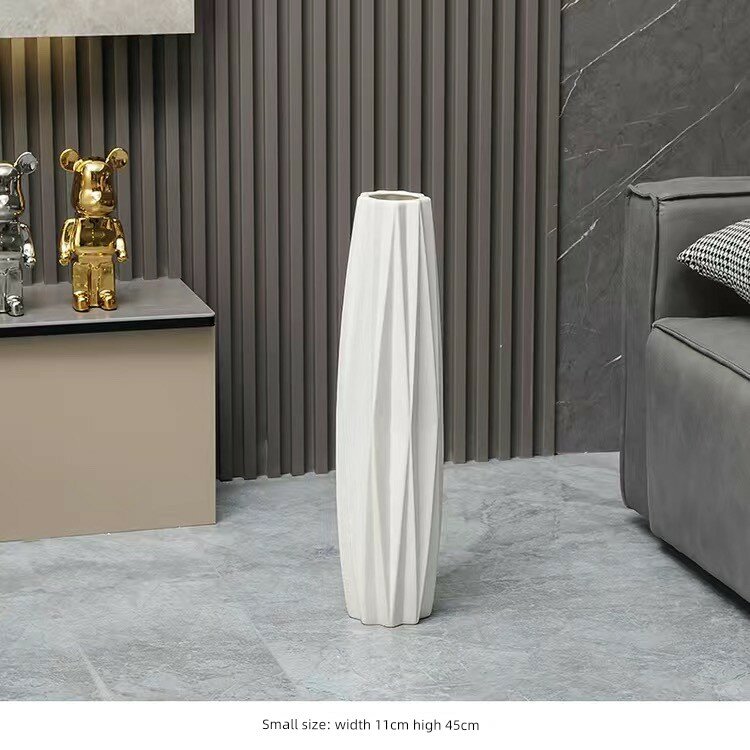 Простая и креативная напольная керамическая ваза в китайском стиле, скандинавский минимализм, роскошный декор для