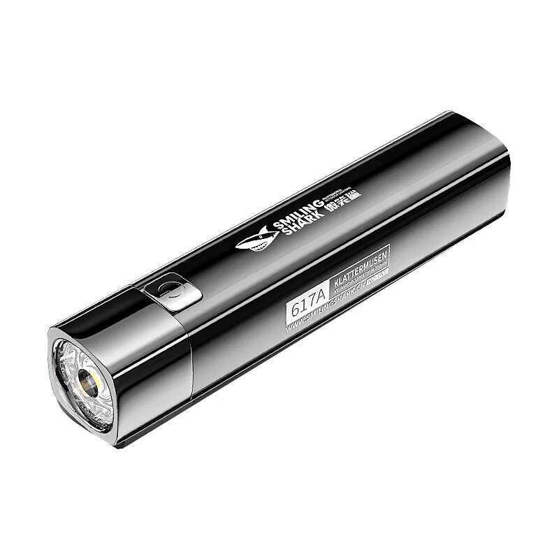 Многофункциональный перезаряжаемый мини-фонарь Smiling Shark с ярким светом для улицы, кемпинга, дома и портативного