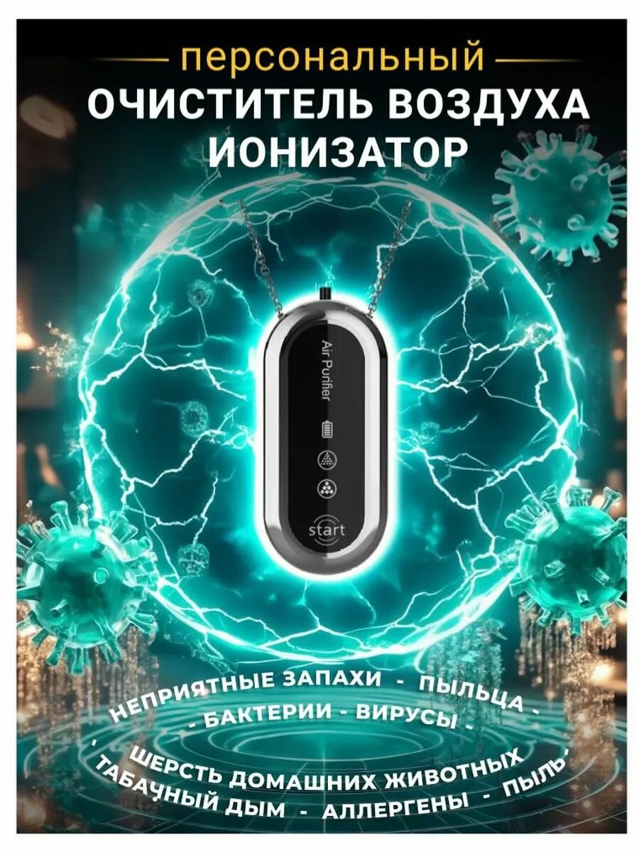 Очиститель воздуха ионизатор персональный