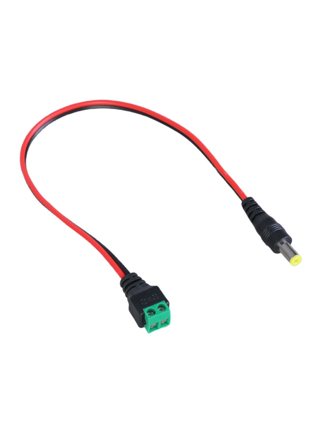 Кабель питания 12 В 5,5x2,1 мм Штекерный разъем для камер пайки не требуется