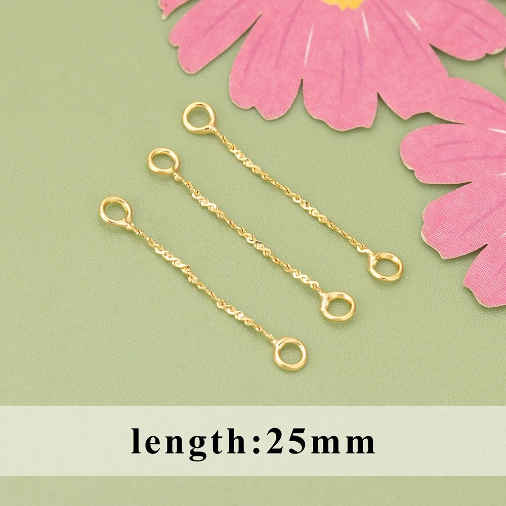 YEGUI подвески для сережек 18к золото с родиевым покрытием MF6602A