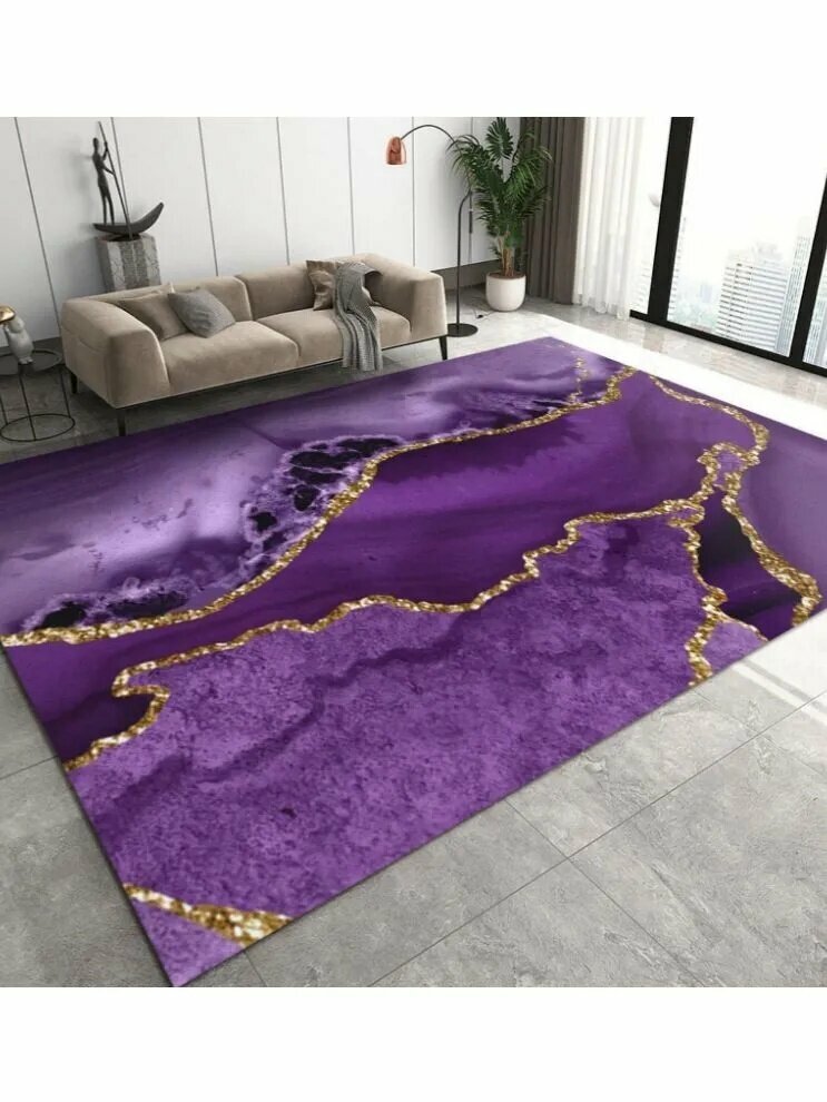 Ковер фиолетовое море цветов 140x200 см