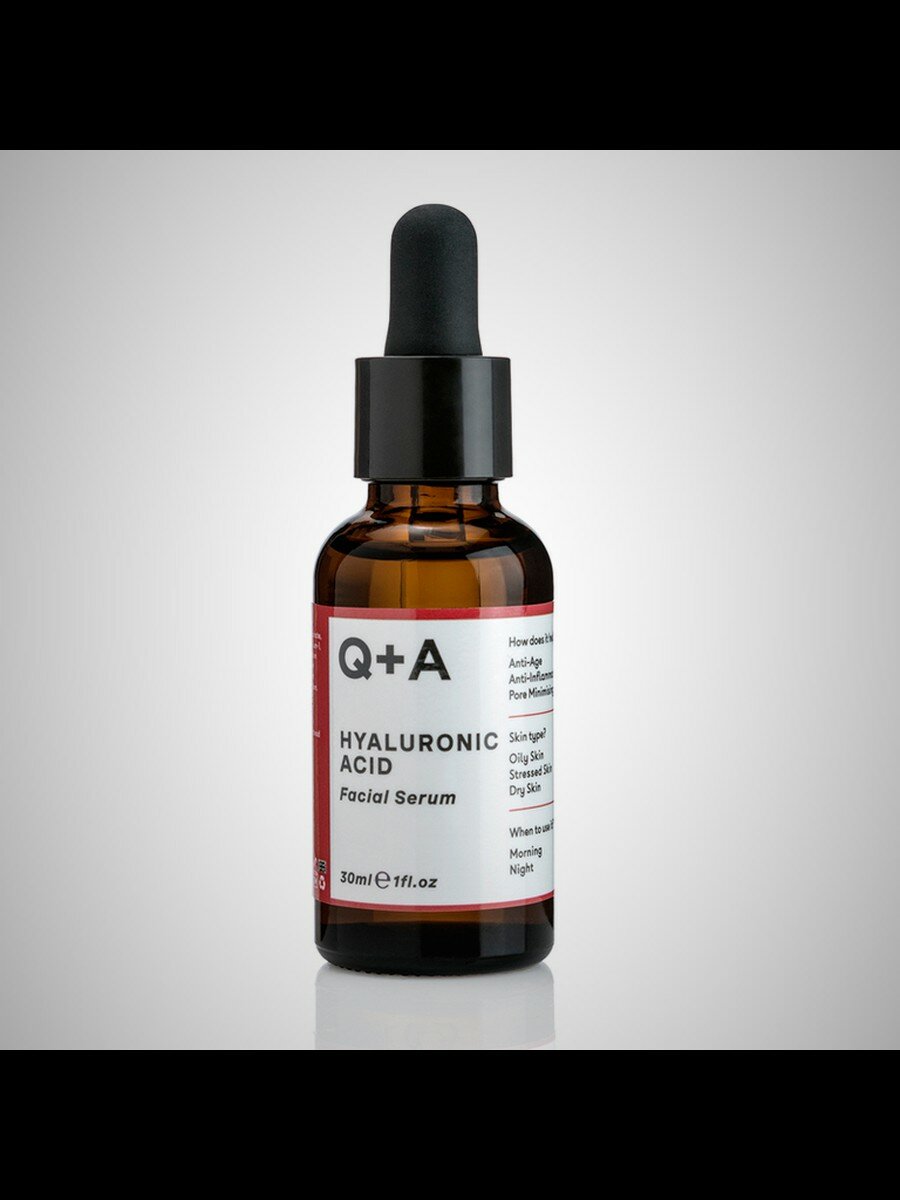 Q+A HYALURONIC ACID Facial Serum, Сыворотка для лица HYALURONIC ACID 30 мл