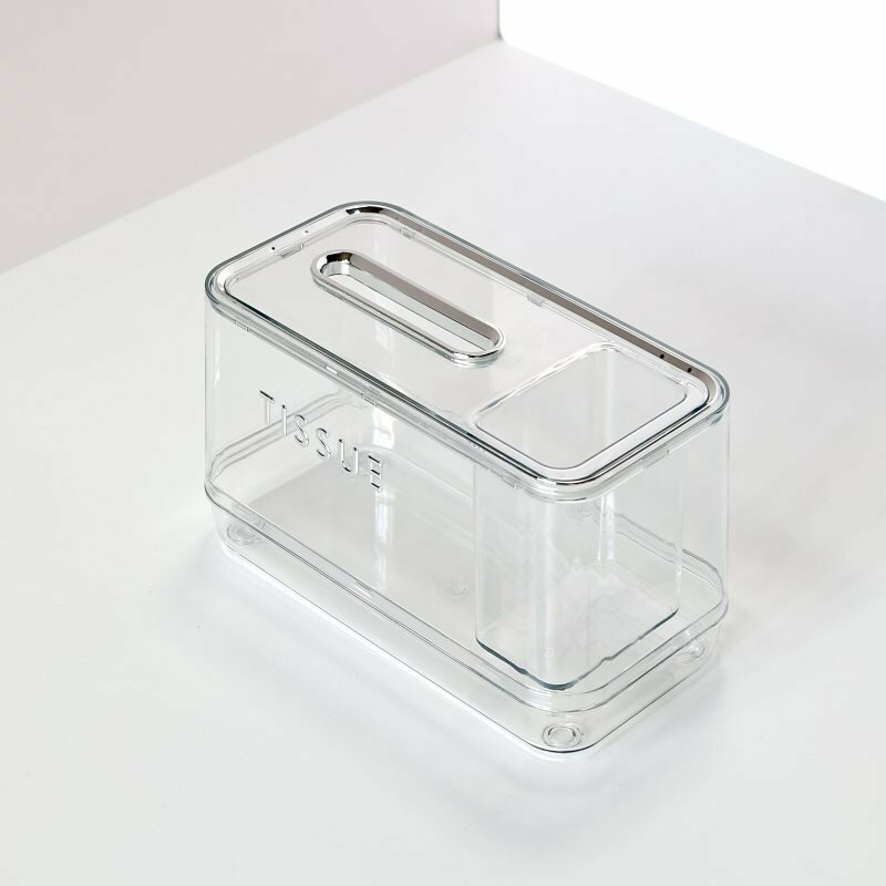 Высококачественная прозрачная коробка для полотенец для перекачки бумаги многофункциональная настольная коробка для