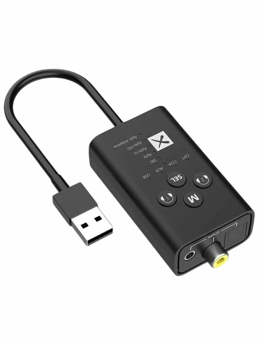 Bluetooth аудио Передатчик для 2 блютуз устройств две пары наушников к ПК телевизору ps5 блютуз 5.0 5.3