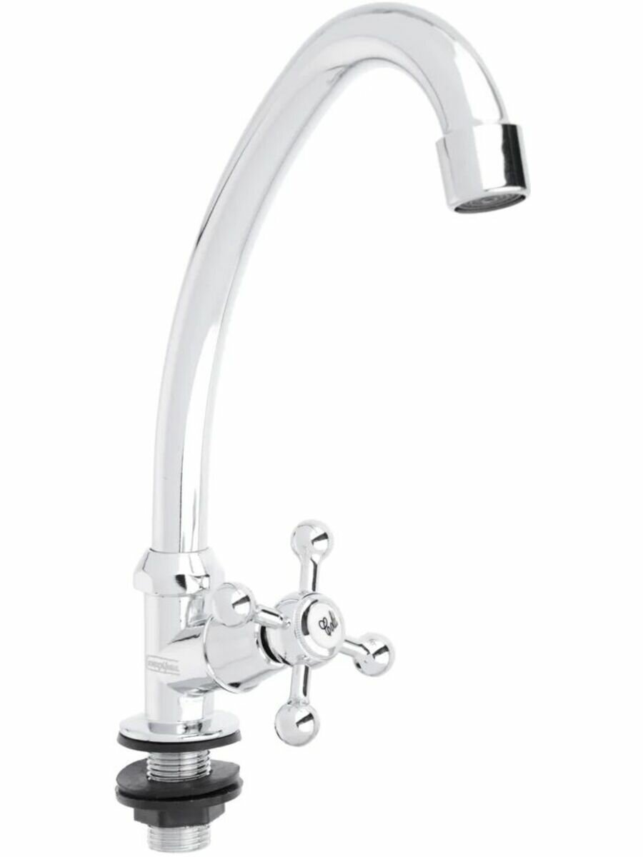 Кран для холодной воды СоюзКран керамическая кран-букса 1/2, хром, цинк SK06-T308 567-048