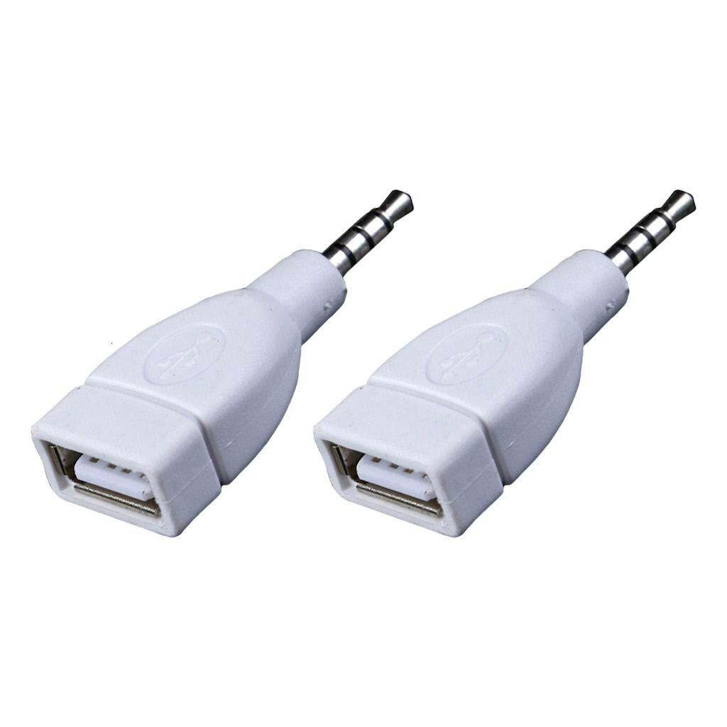 Адаптер 3.5 мм AUX на USB 2.0, 2pc