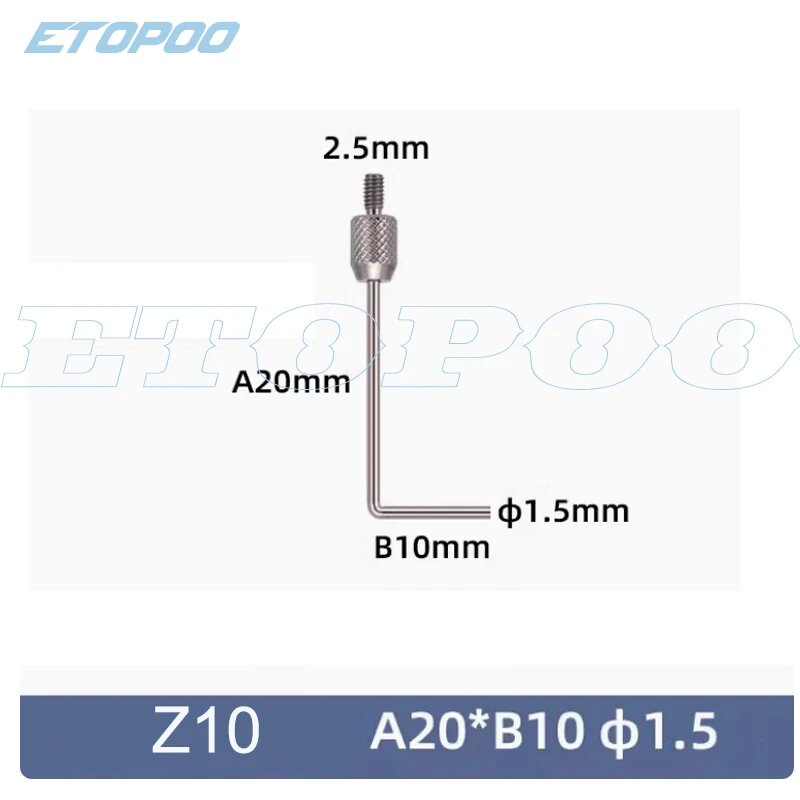 Наконечник зонда Z10 A20*B10 Ф1.5, серебристый