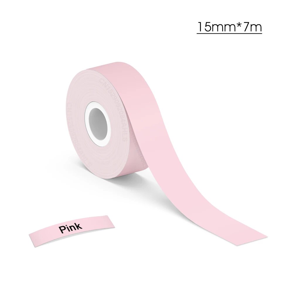 Самоклеящаяся наклейка в рулоне бумаги Marklife P12, термобумага для этикеток, белая, прозрачная, 15 мм * 7 м, непрерывная лента для этикеток для принтера P12